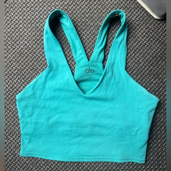 ALO Yoga | Intimates & Sleepwear | Alo Teal Sports Bra | Poshmark